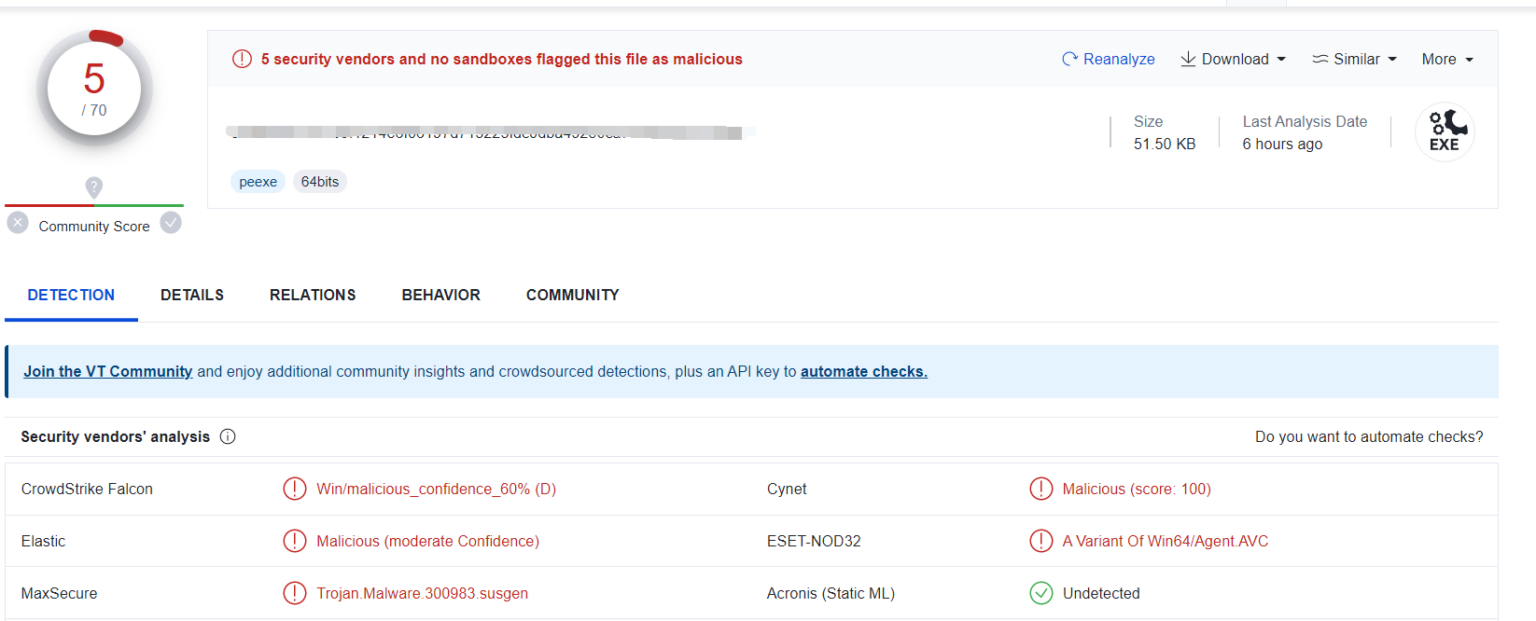 「攻防对抗」绕过杀软的内存查杀 | 利用VEH异常处理 – Eswlnk Blog